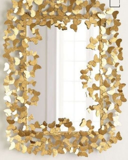 Golden butterfly wall mirror – Decorated Shop